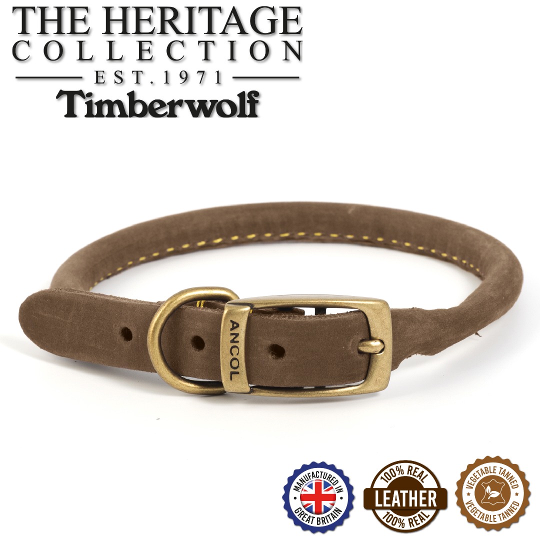 Ancol Timberwolf Round Dog Collar
