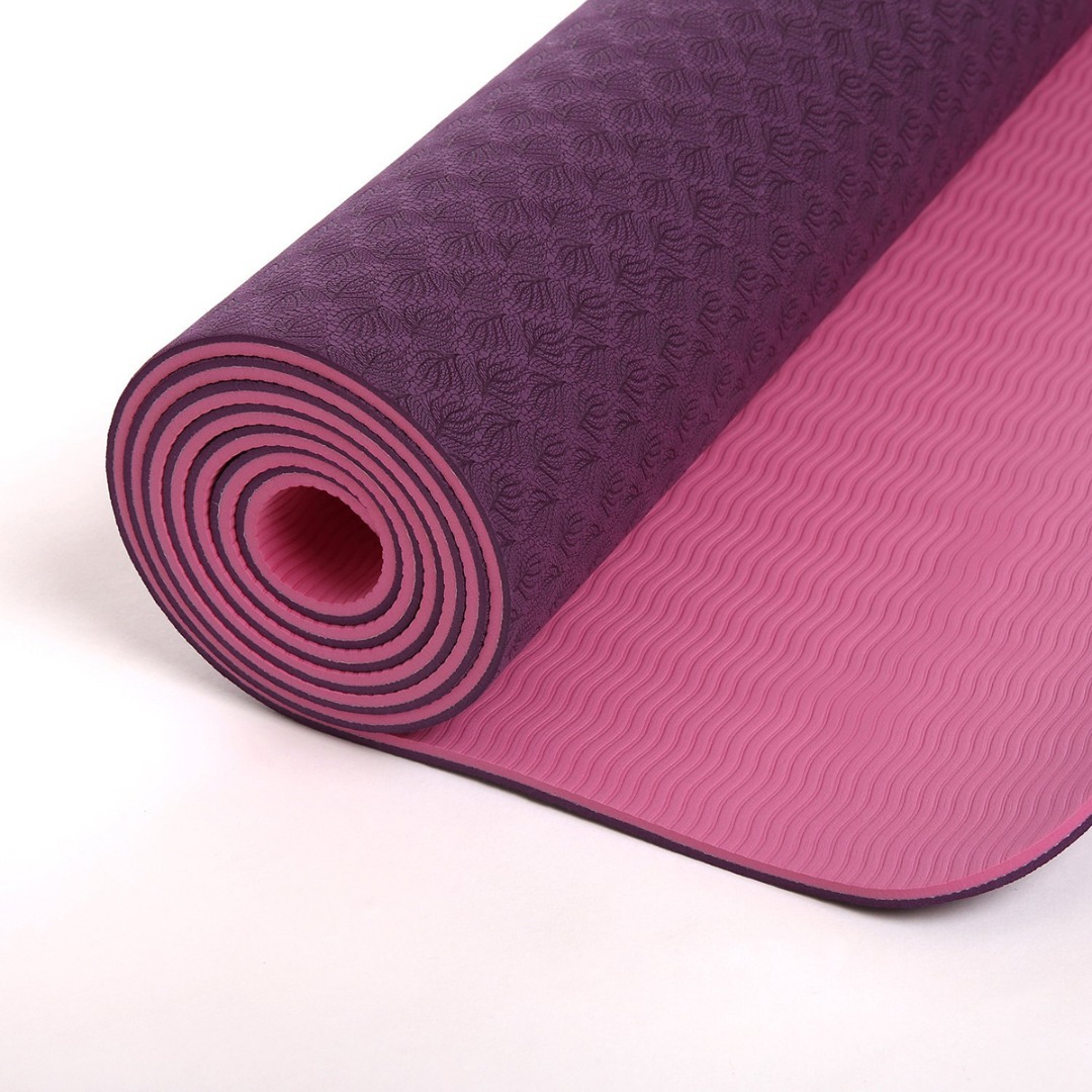 Eco-friendly TPE yoga mat's Thick Exercise Fitness Physio Pilates Gym Mats