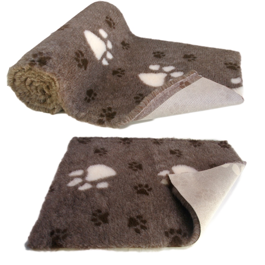 Large Paw High Grade Vet Bedding Non-Slip back Bed Fleece for Pets 3 ...