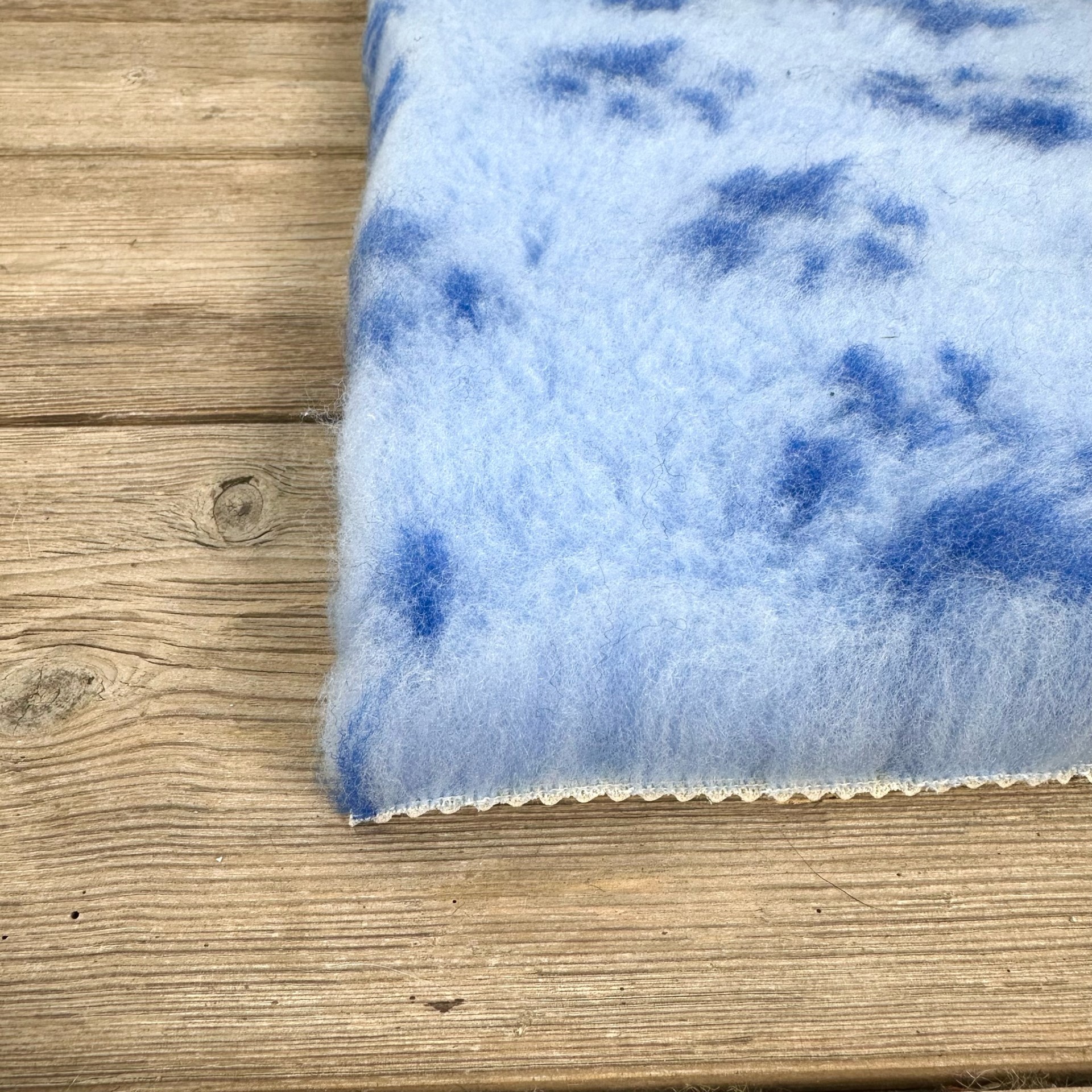 Light Blue with Blue Paw NNon Slip Vet Bedding. Vet bed cut in squares ...