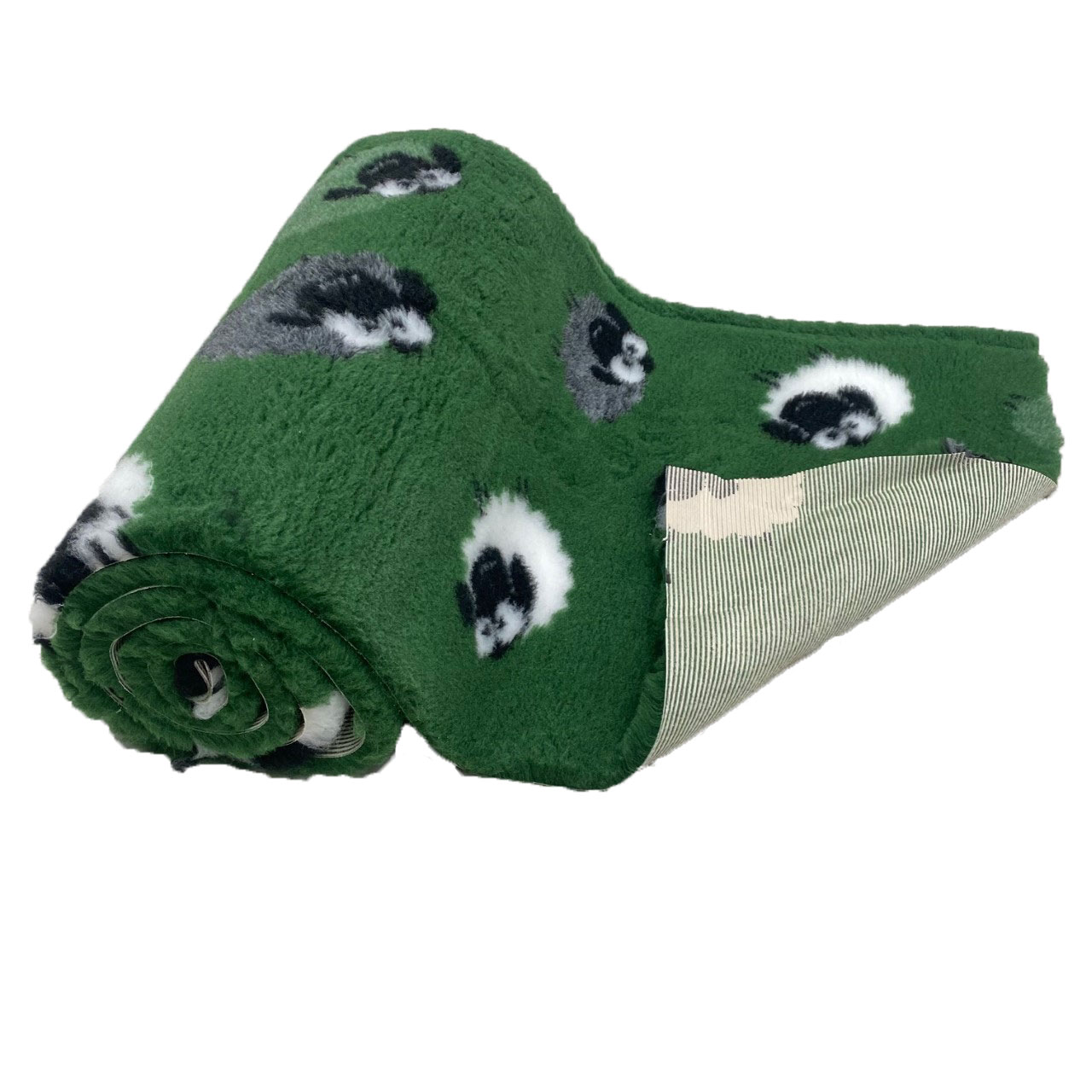 Sheep in Green Field Vet Bedding NON-SLIP ROLL WHELPING FLEECE DOG ...