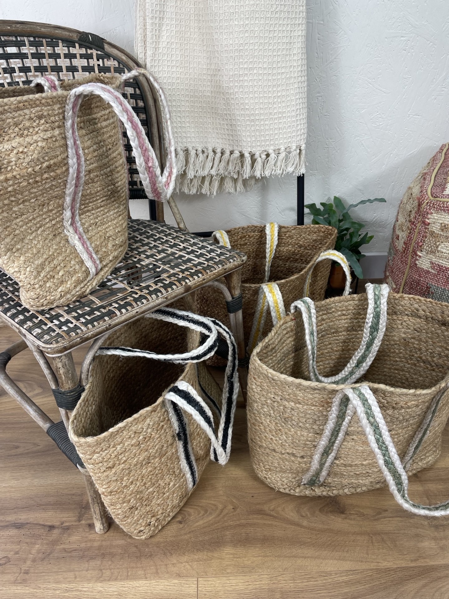 100% Natural Jute Rectangle Rug 5 Sizes Fair Trade